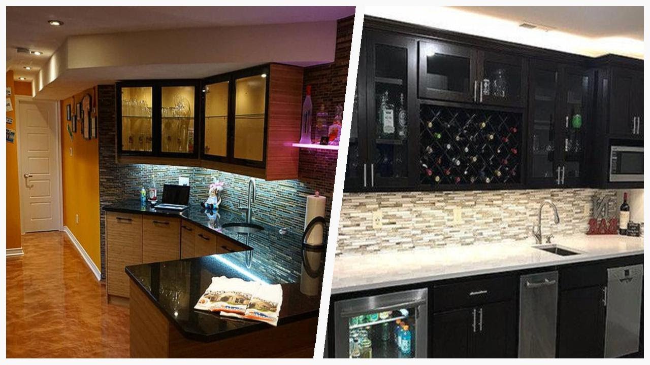 75 Black Home Bar With Matchstick Tile Backsplash Design Ideas You'll ...