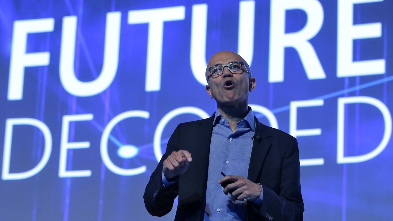 Microsoft Future Decoded: Satya Nadella launches Skype Lite - YouTube
