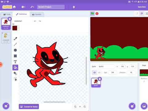 scratch game cat exe - YouTube