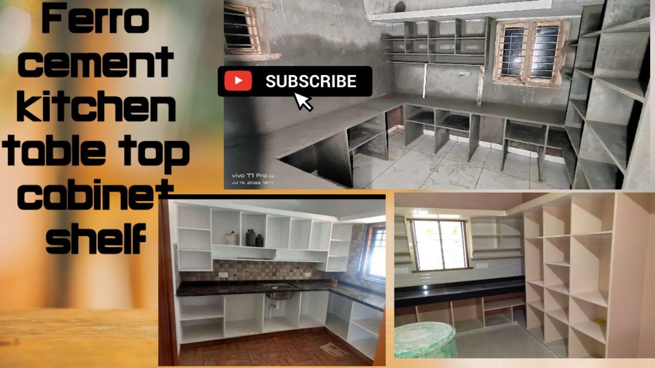 kitchen table top | Ferro cement kitchen | kitchen shelf | # ...