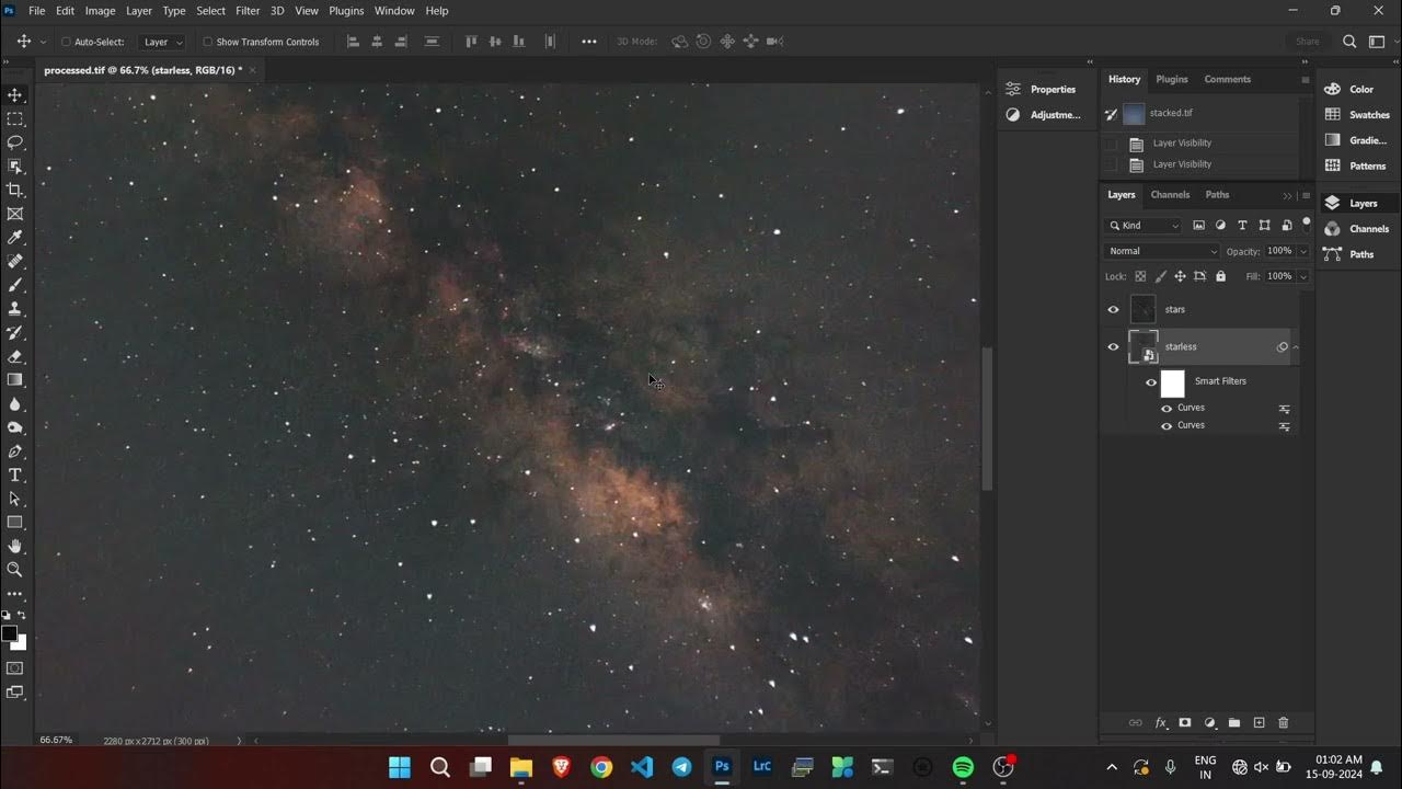 A simple astro image processing tutorial in Photoshop & Starnet++ - YouTube