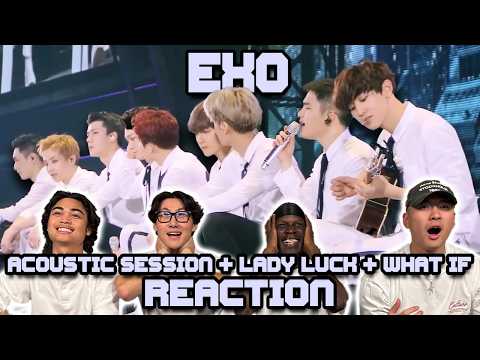 OUR FIRST TIME WATCHING EXO | Acoustic Session + Lady Luck + What If in Japan