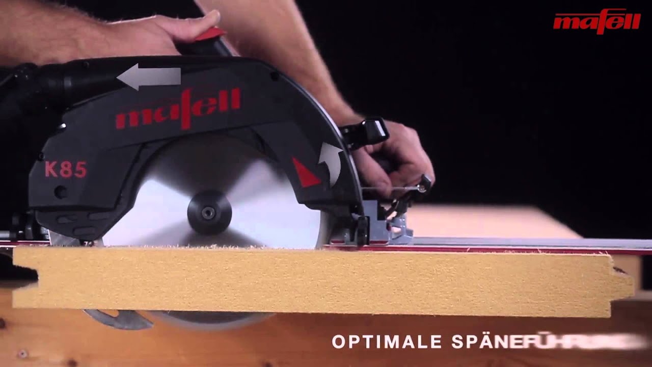 MAFELL Kotúčová píla K 85 Ec produktové video - YouTube
