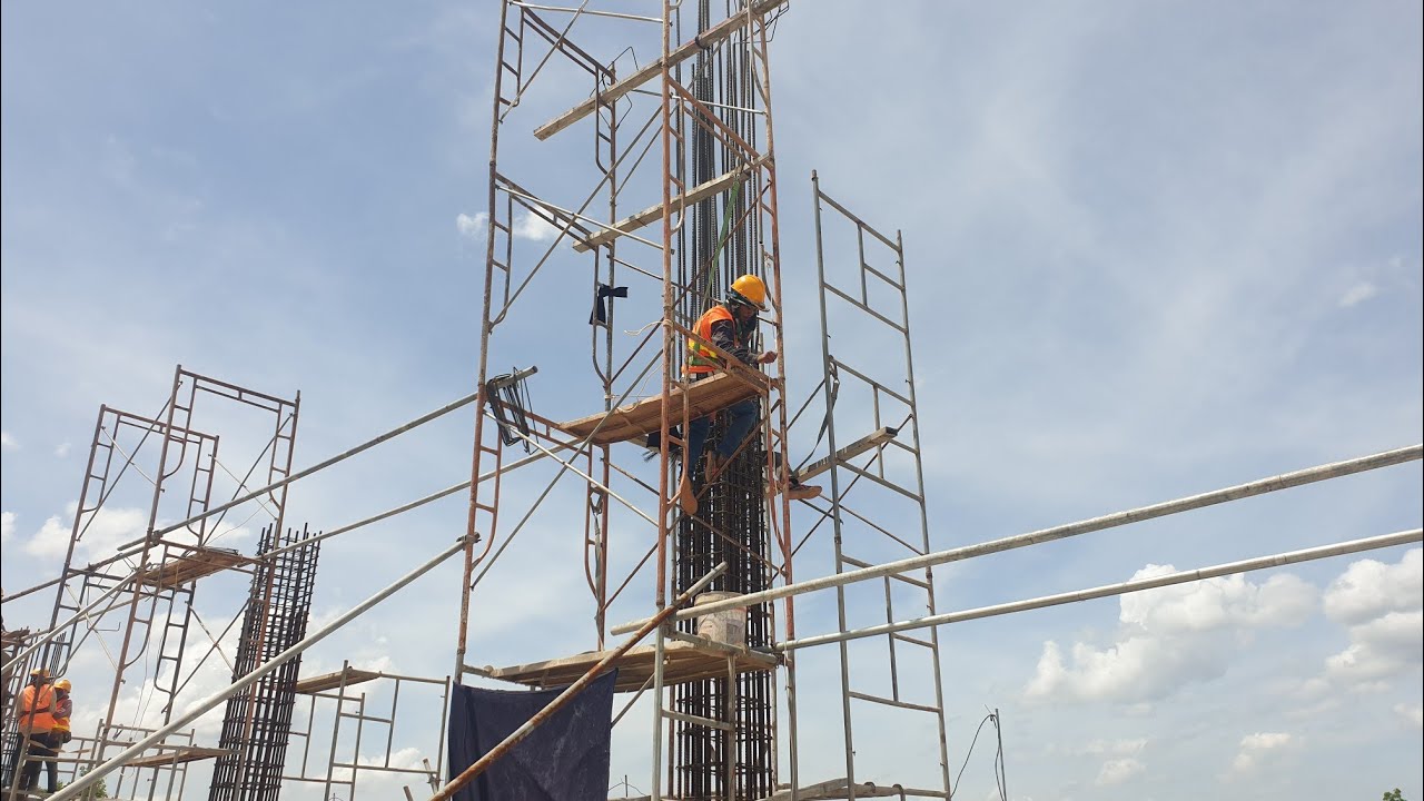 Super Column Rebar Install - YouTube