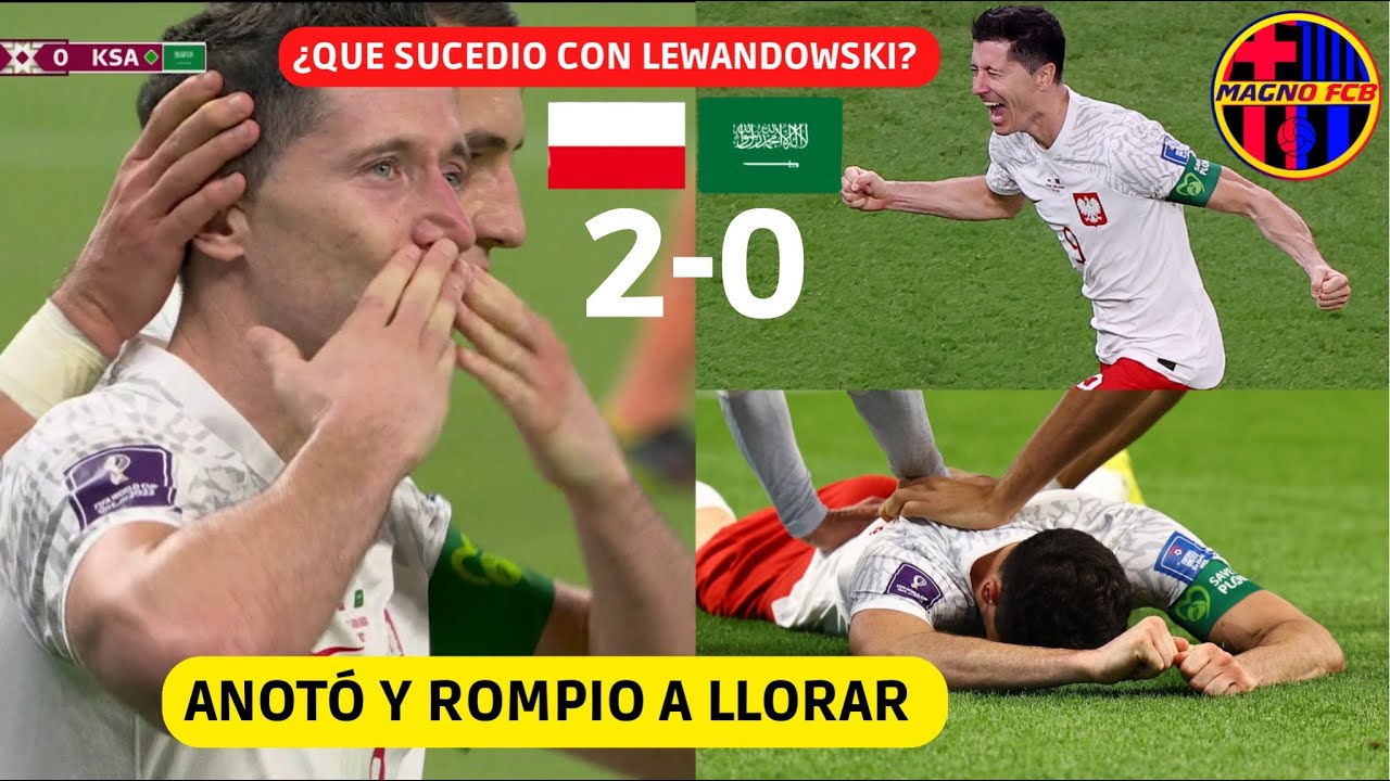 💥 POR ESTO LEWANDOWSKI ROMPIÓ A LLORAR TRAS MARCAR EN LA VICTORIA DE ...