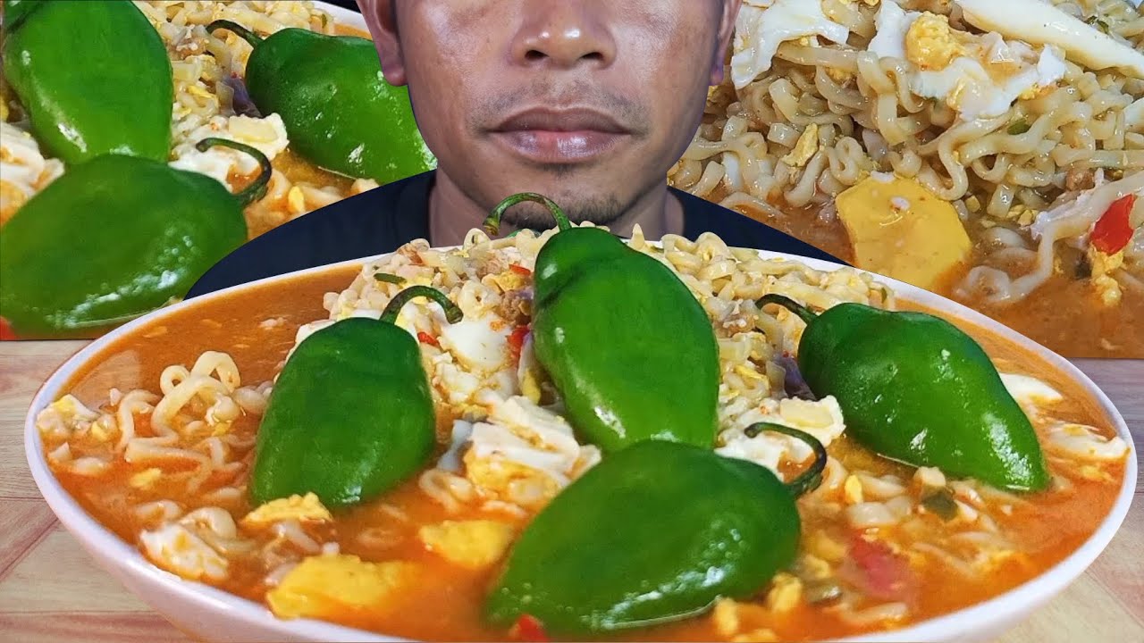 ASMR Mie Kuah, Cabai Gendot | Spicy Soup Noodles with Explosive Chili ...