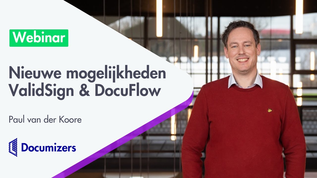 Nieuwe mogelijkheden ValidSign & DocuFlow - YouTube