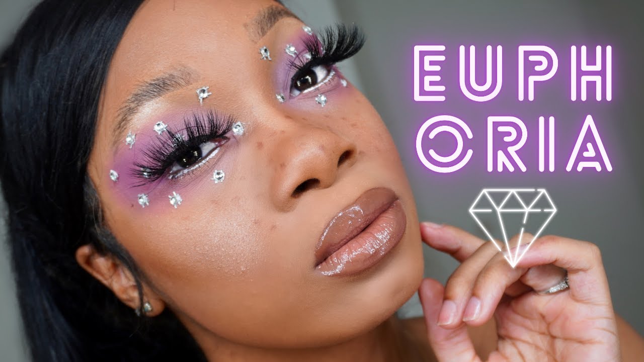 Euphoria Inspired Purple Eyeshadow Glam X IMANI E. | Makeup Tutorial ...