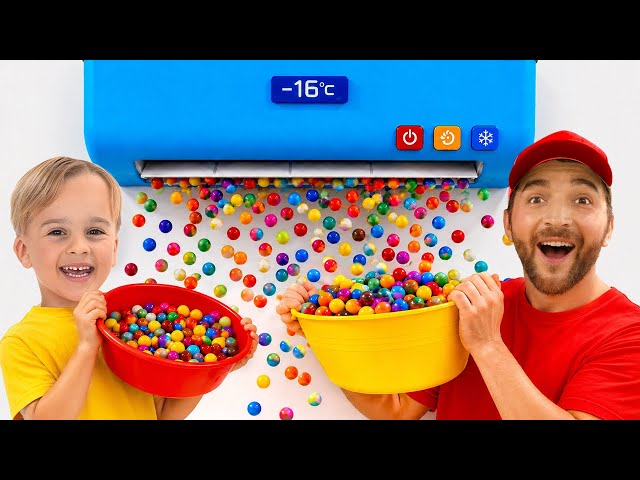 Mike and Uncle fix broken Air Conditioner - Kids Toy Story - Videos For ...