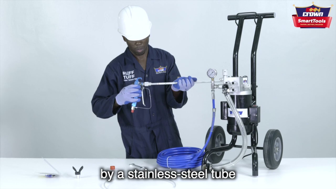 Crown SmartTools Airless Spray Gun - YouTube