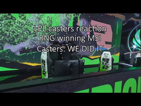 (Eng Sub) LPL casters reaction of RNG winning MSI (Game 5) - YouTube