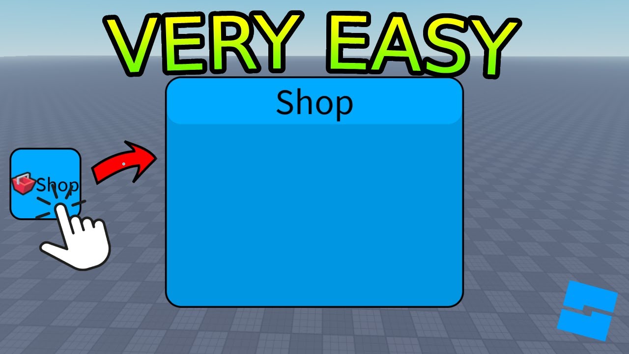 How to Make a Open Shop Button | VERY EASY | in Roblox Studio - YouTube