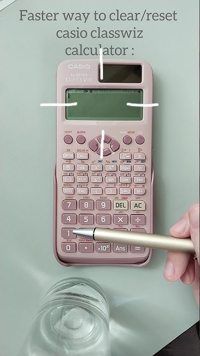 faster way to clear/reset your casio classwiz calculator - YouTube