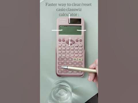 faster way to clear/reset your casio classwiz calculator - YouTube
