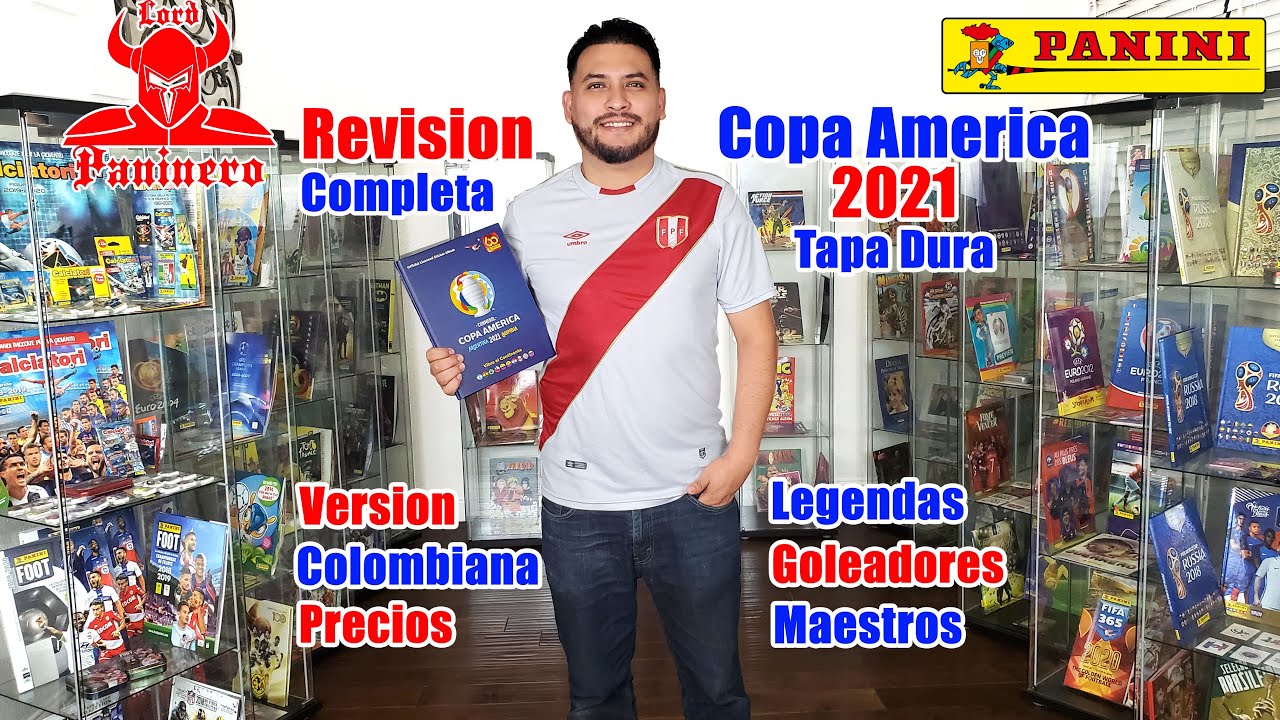 Panini Copa America 2021 Album Tapa Dura / Hardcover / Hardback - YouTube
