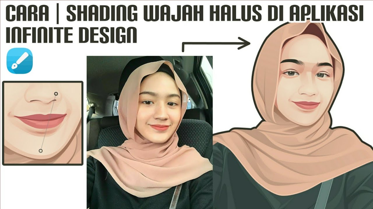Cara shading wajah Halus di aplikasi | INFINITE DESIGN - YouTube
