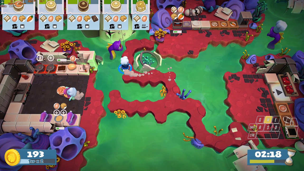 Overcooked 2 Level 6-2 Steam Online 2-player 4 star Score: 682 - YouTube