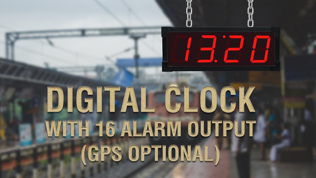DIGITAL CLOCK WITH 16 ALARM OUTPUT - YouTube