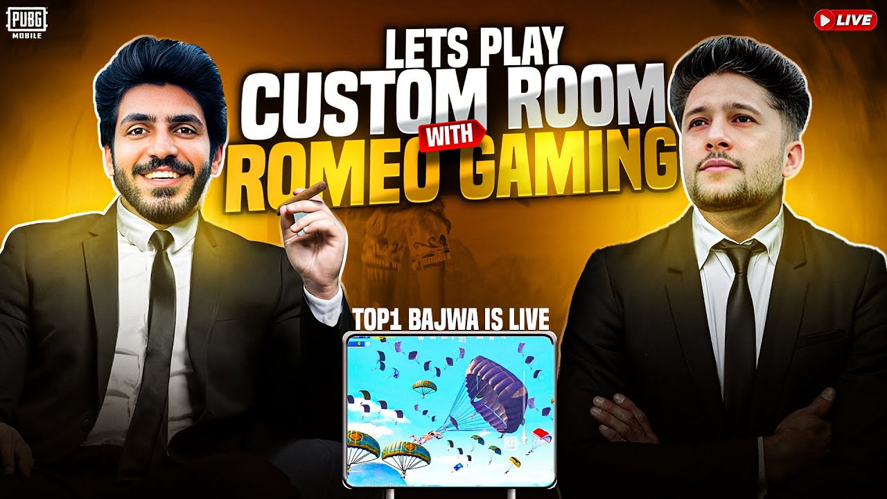 AJJ PUBLIC DEMAND PR ROMEO GAMING K SATH ALL TIKTOKER + YOUTUBER CUSTOM ROOMS | TOP 1 BAJWA IS ...