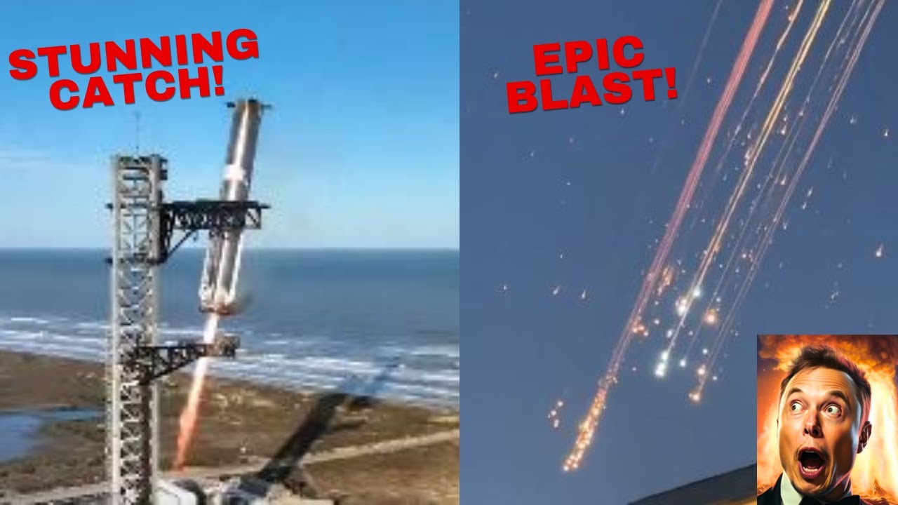 SpaceX's Stunning Catch: Rocket Blast Creates Colorful Fireworks in the ...