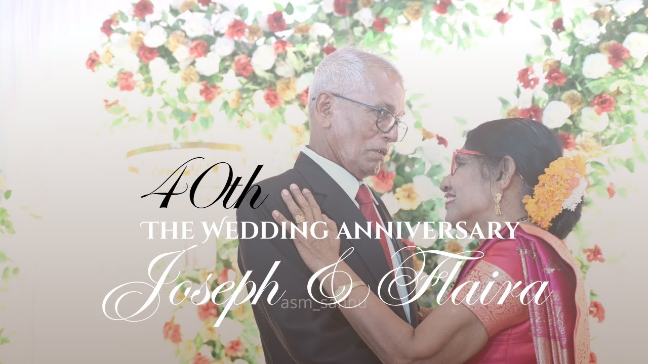 Konkani Christian 40th Wedding Anniversary | Joseph & Flaira | Ruby ...