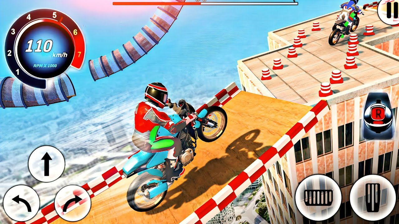 Impossible Motor Bike Tracks Simulator 3D - New Bike Stunts Real Tricks ...