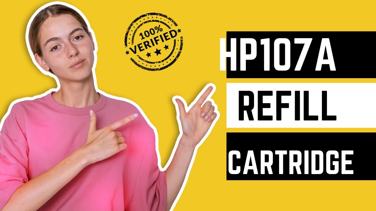 how to refill HP 107A cartridge/// refill HP 107A toner#duckybhai - YouTube