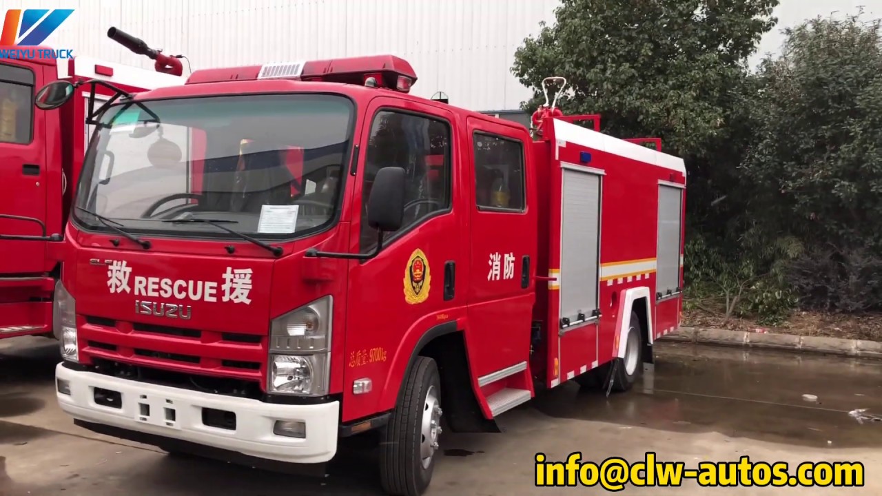 ISUZU 3.5Tons Fire Fighting Trucks Water Tank Fire Engine Myanmar ...