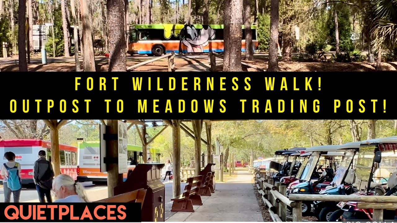 Fort Wilderness Resort & Campground Walk! Outpost to Meadows Trading ...