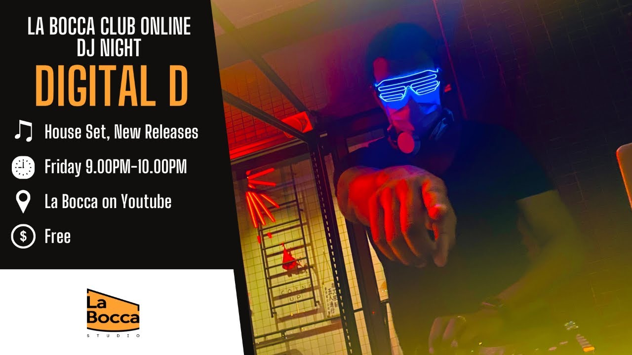 La Bocca Studio | DJ Night #8 | Digital D House Set: New Releases - YouTube