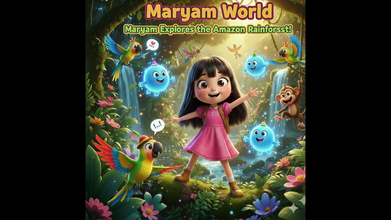 Maryam Explores the Amazon Rainforest! 🌿🐒 | Kids Cartoon Adventure ...