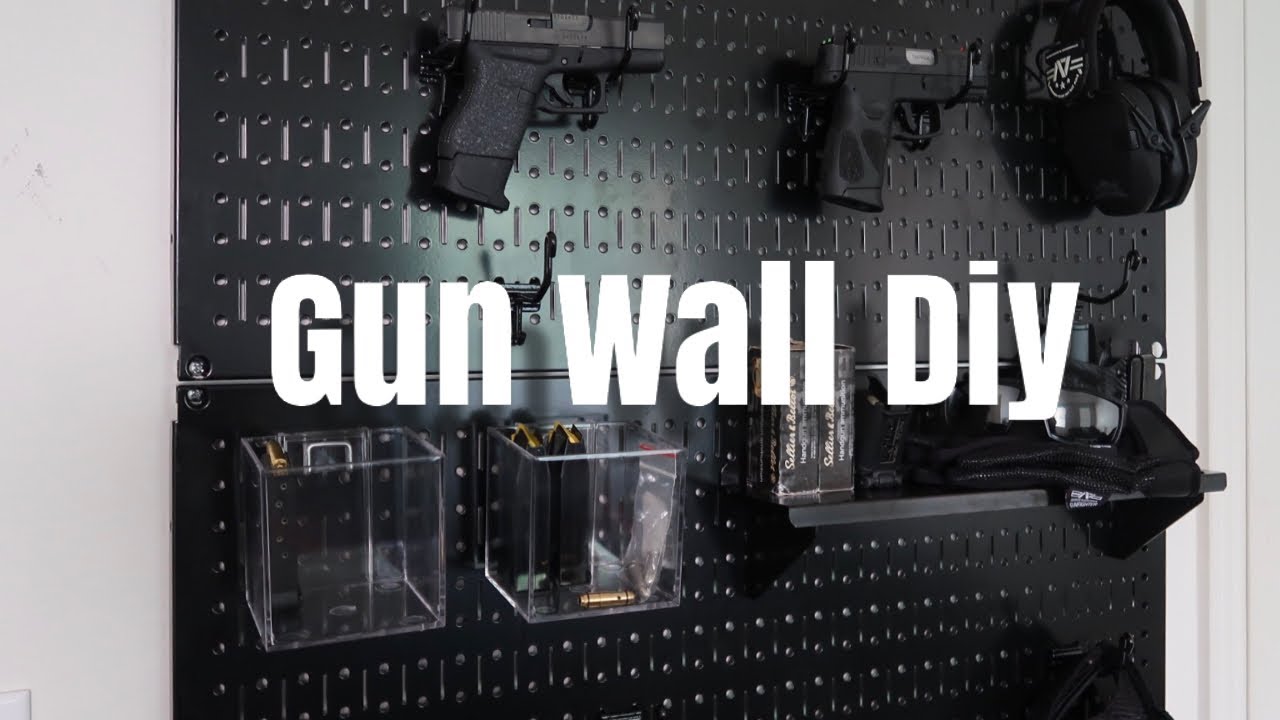 I built my gun wall from scratch! | Under $150 - YouTube