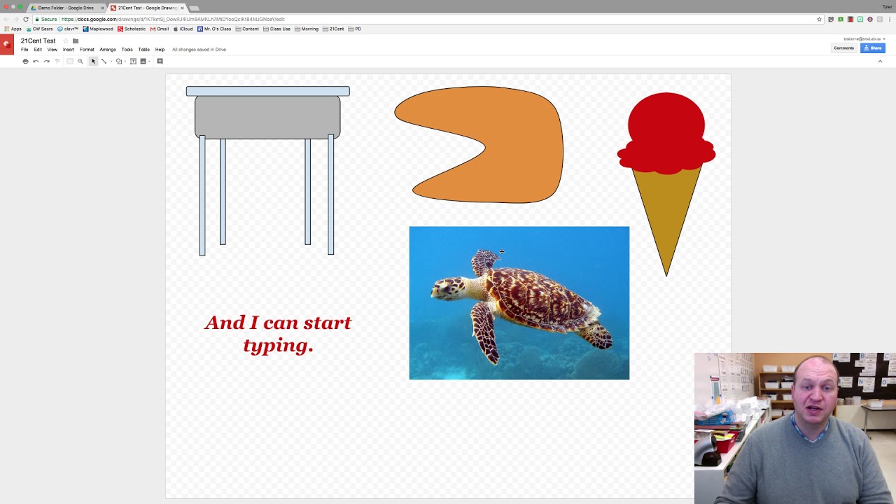 How to use drop shadows and reflections in Google Drawings - YouTube