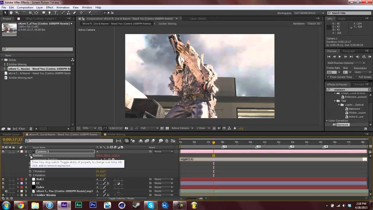 After Effects Screen Wiggle Tutorial - YouTube