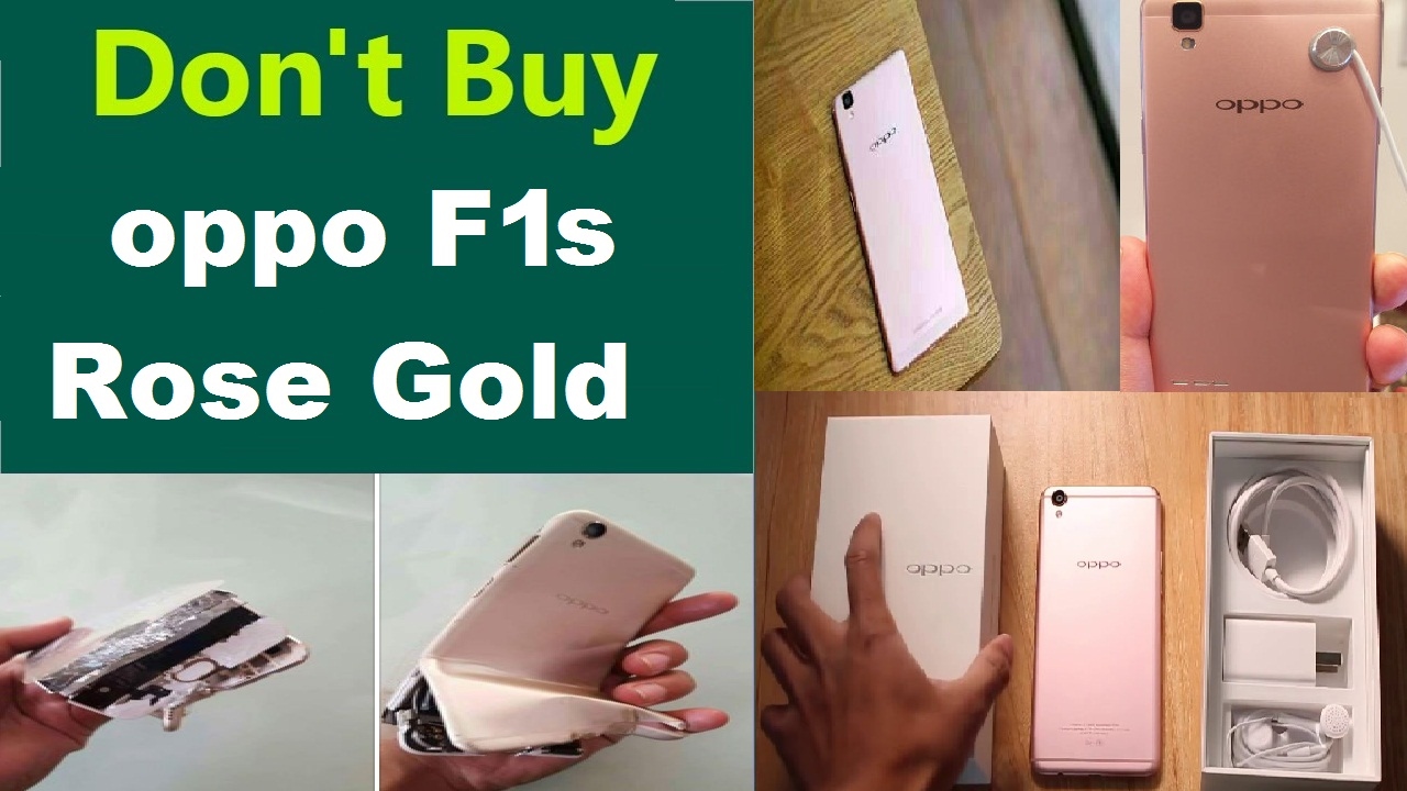 Oppo F1S in Rose Gold color limited edition full Review Hindi - YouTube