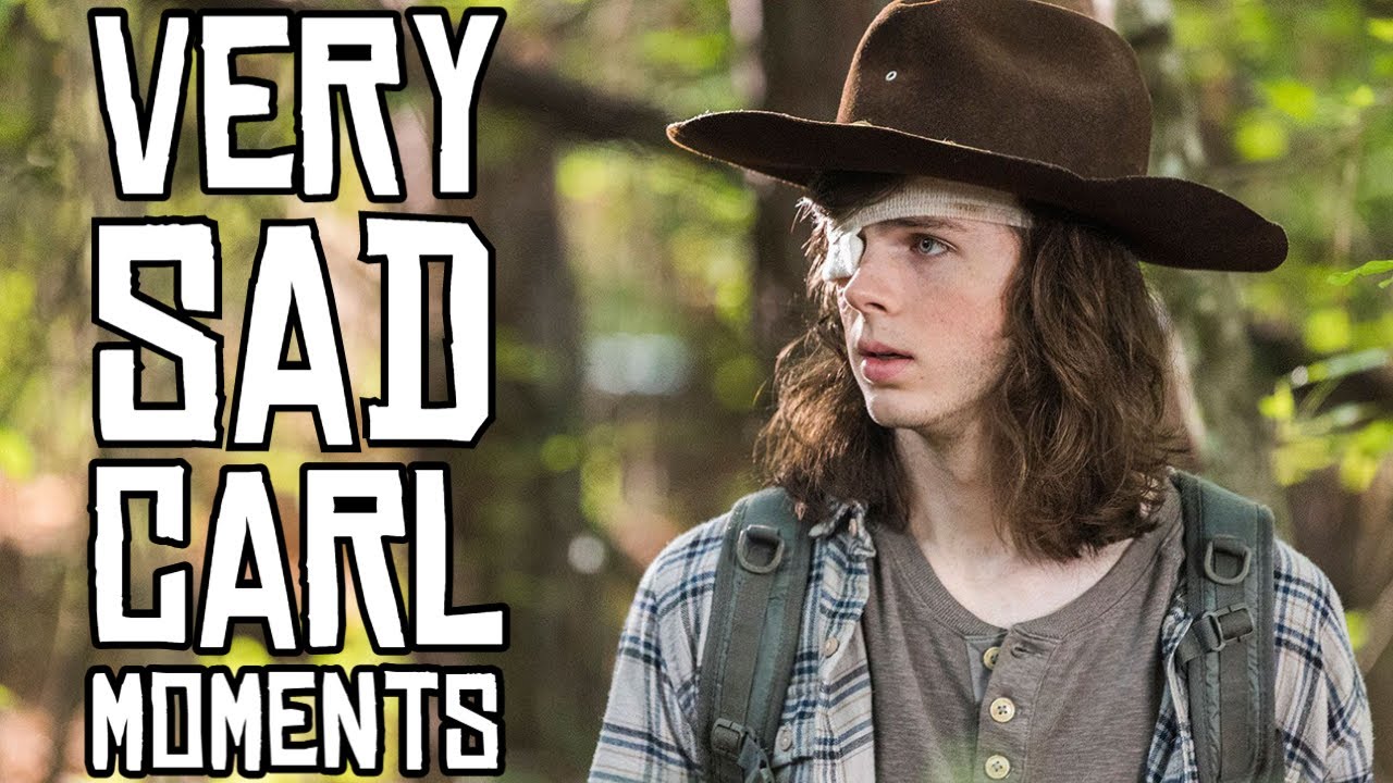 very sad walking dead carl moments - YouTube