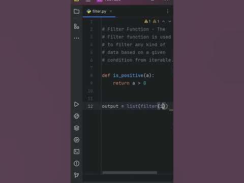 Find positive number using Filter function #shorts #python # ...