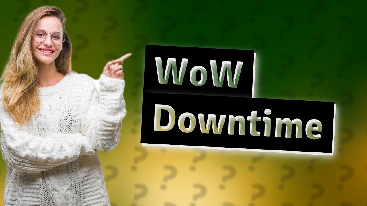 How long is WoW down on tuesdays? - YouTube