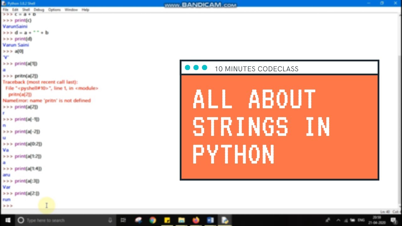 Strings in Python | Full Python Beginner Series - YouTube