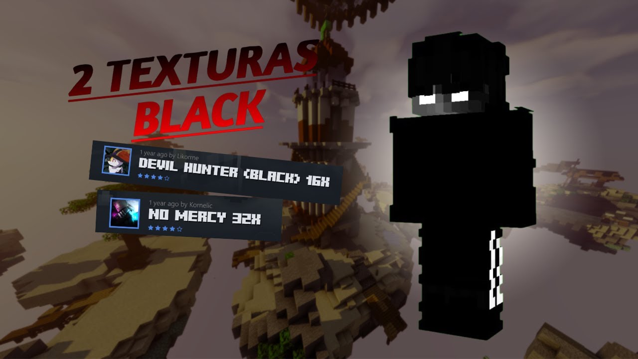 🖤2 TEXTURAS BLACK DE MINECRAFT 1.8.9 - YouTube