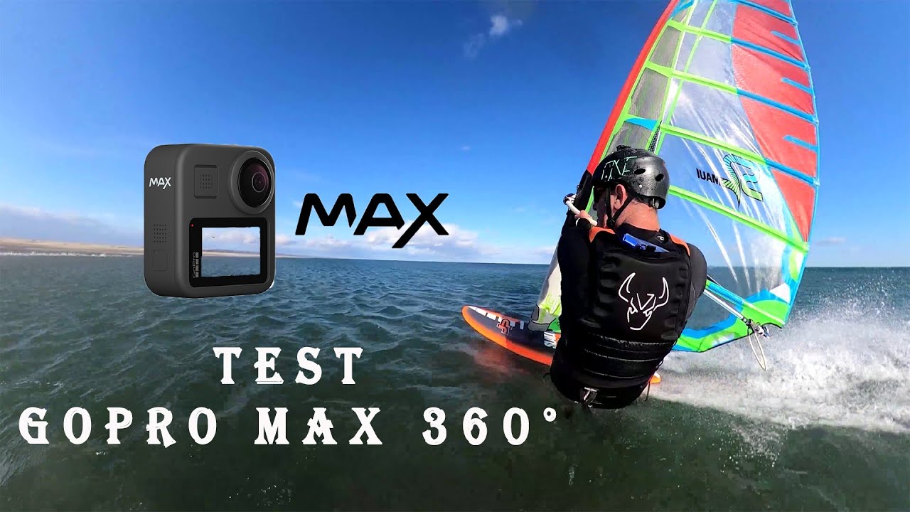 Test (n°2) gopro max 360° en windsurf - YouTube