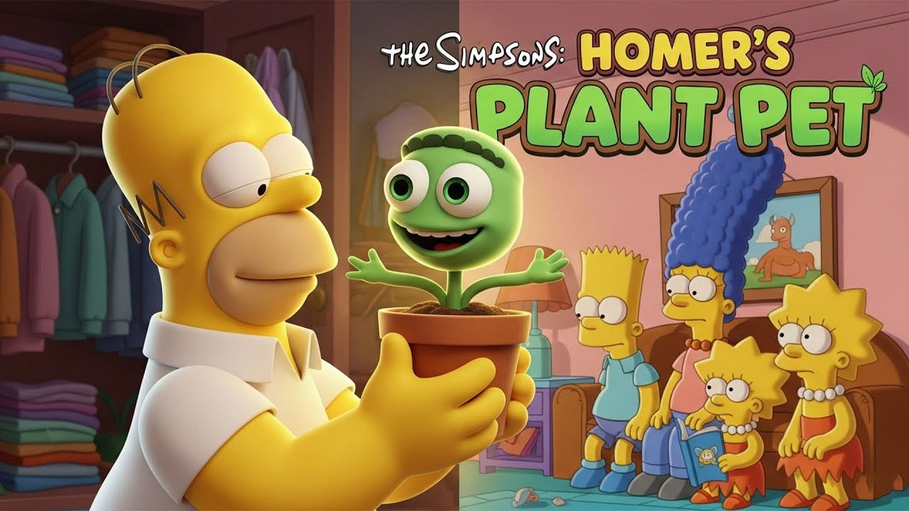 The Simpsons: Homer's Plant Pet - YouTube