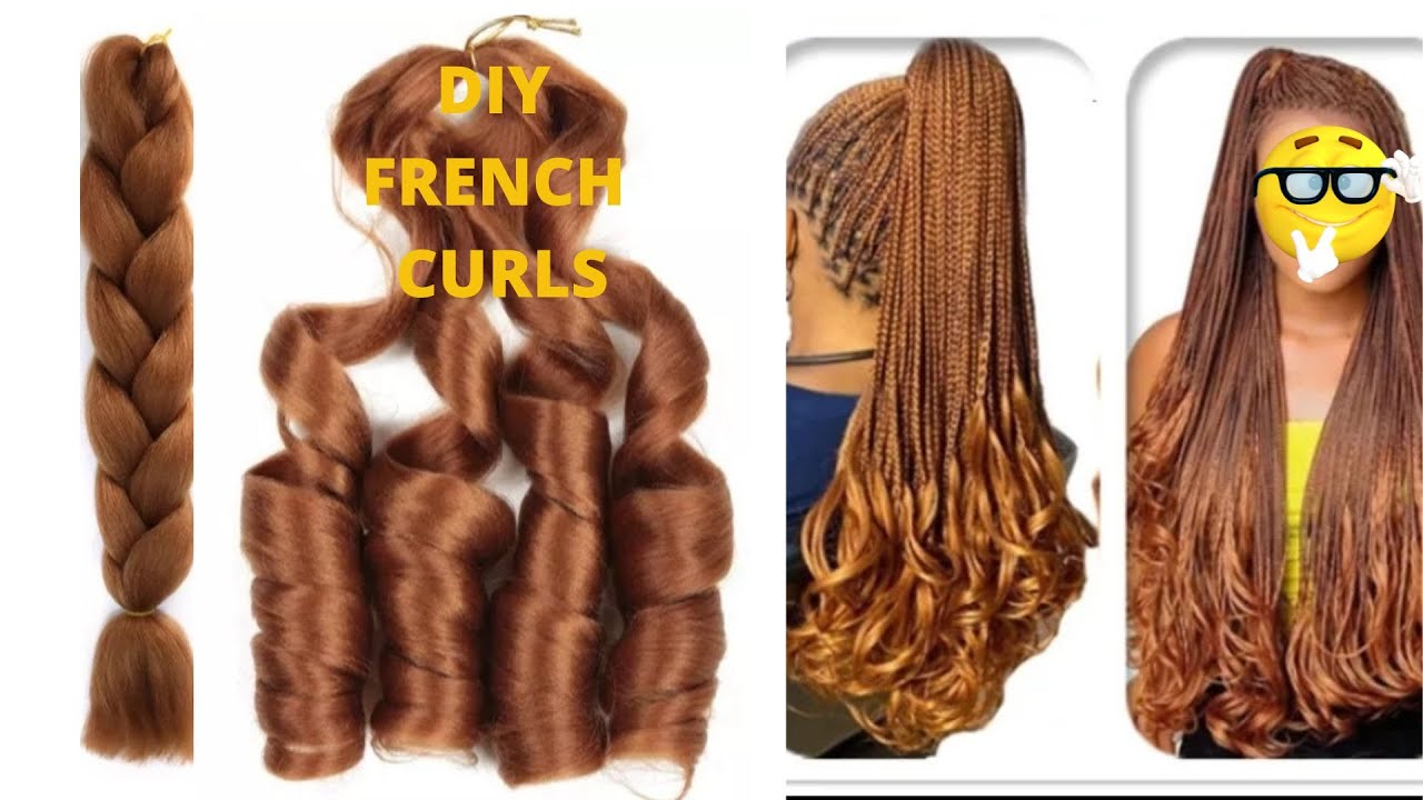 How to make French Curls/ Curly hair, curly Braids using expresion ...