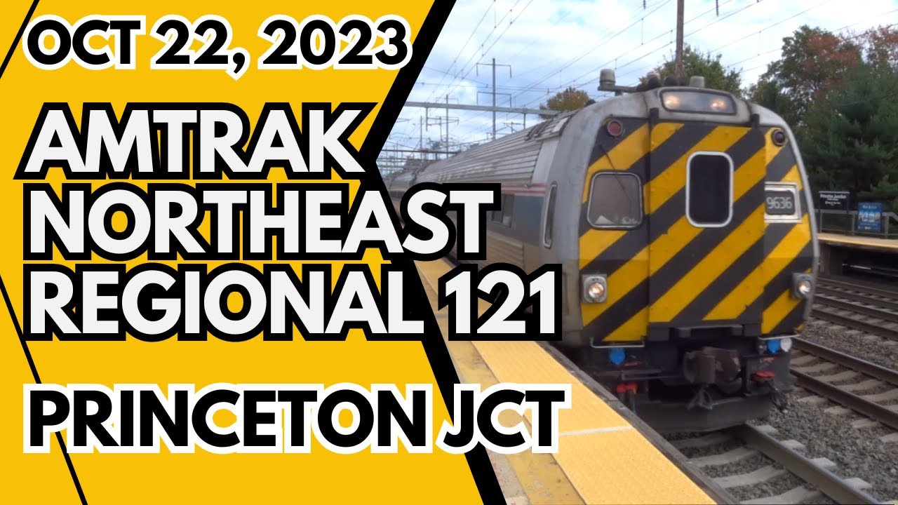 Amtrak Northeast Regional 121 @ Princeton Jct - Metroliner Cab Car No ...
