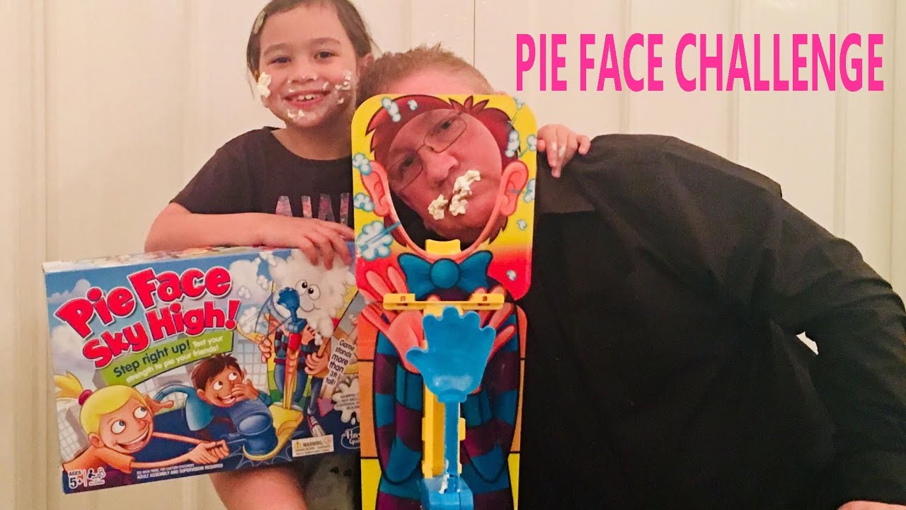 PIE FACE SKY HIGH CHALLENGE OF FATHER And DAUGHTER!!! - YouTube