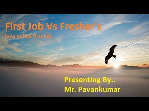 How to find first job | how to get your first job - YouTube