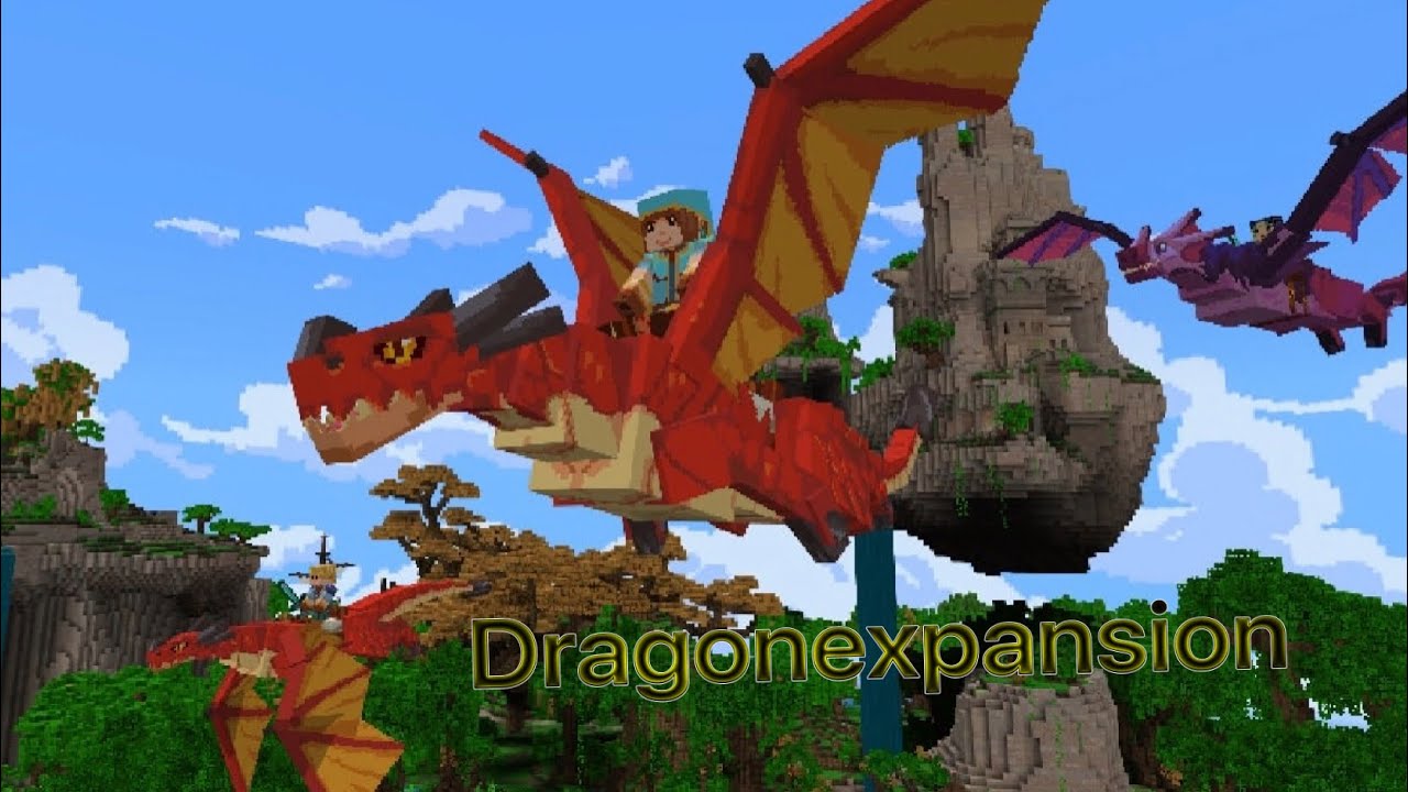 Dragon expansion mod revio Minecraft tame dragon - YouTube