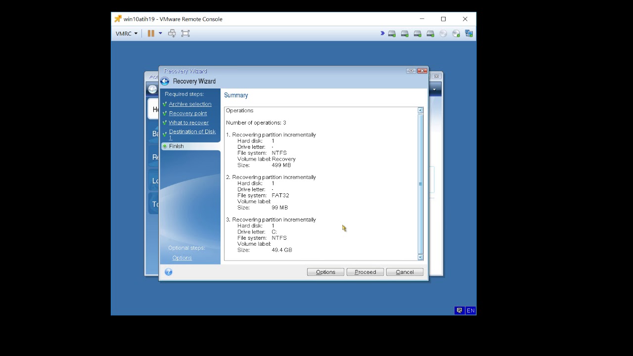 Acronis True Image Home - How to use bootable rescue media to restore a ...
