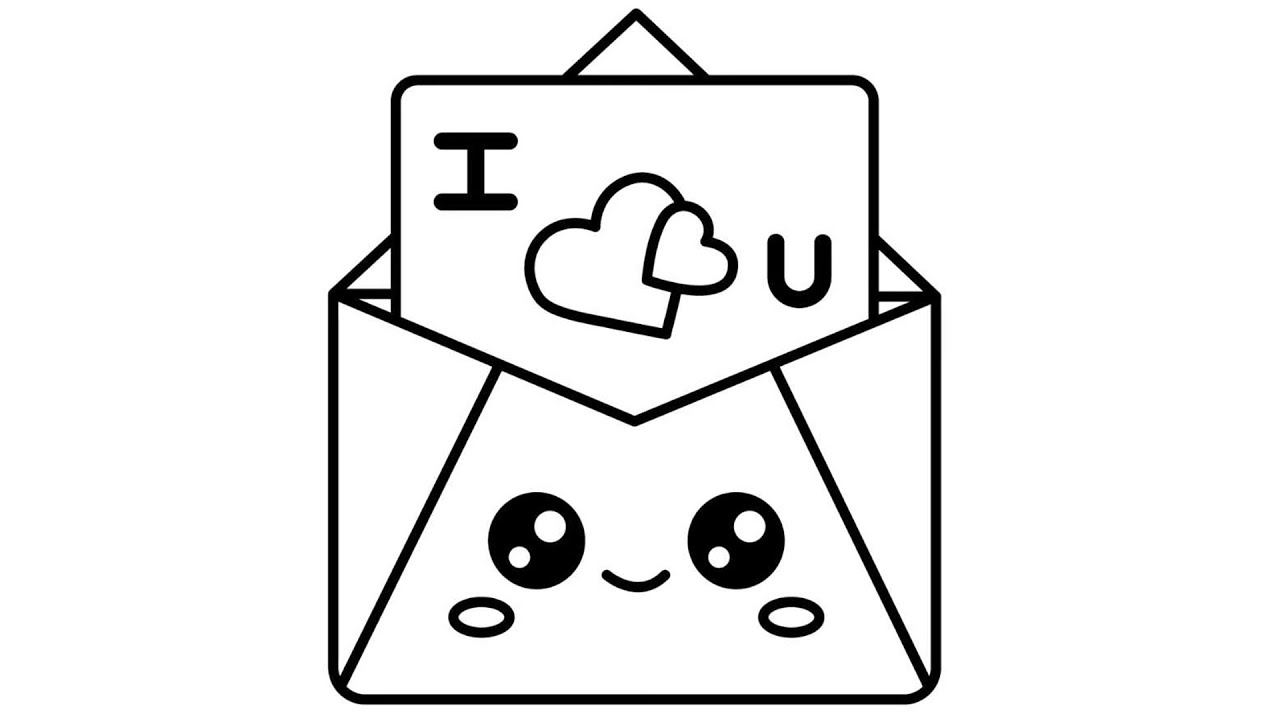 HOW TO DRAW A CUTE ENVELOPE EASILY AND QUICKLY LEARN HOW TO DRAW - YouTube