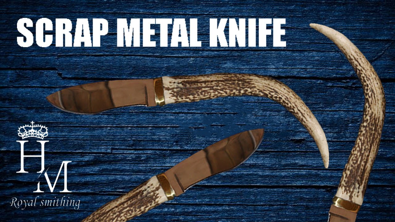 MAKING SCRAP METAL KNIFE in 10 minutes - YouTube